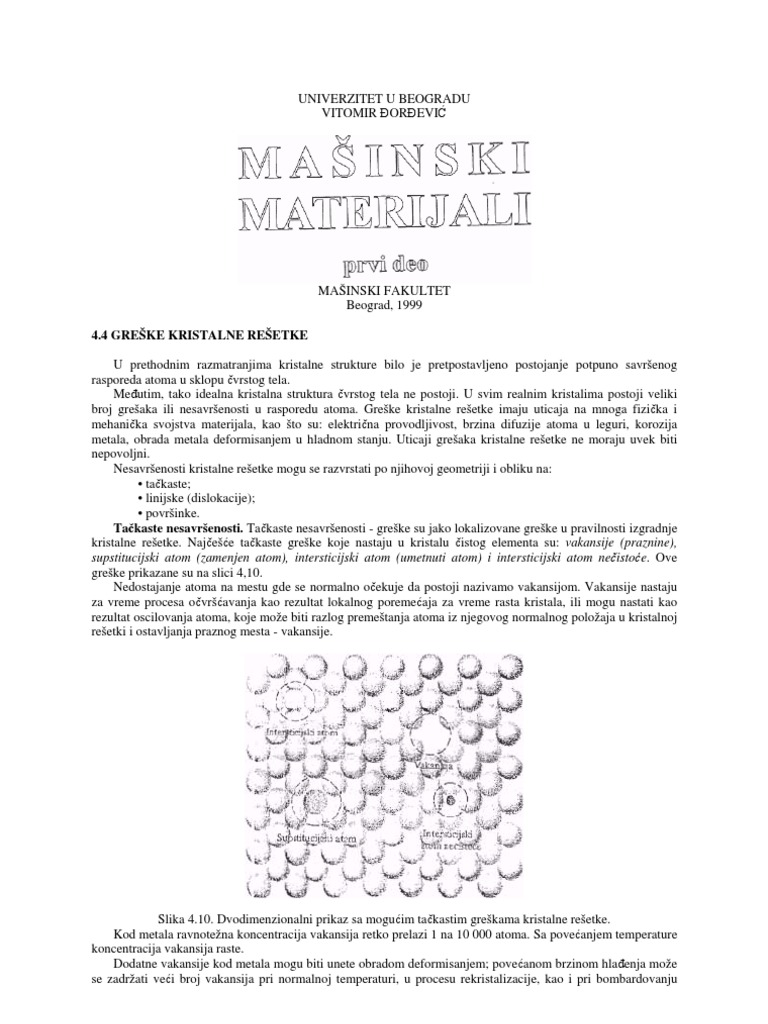 Masinski materijali 1 - predavanja 2