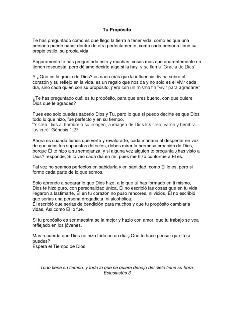 Tú y Dios | PDF