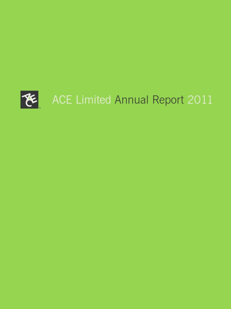 2011 ACE Limited Annual Report | PDF | Insurance | Book Value
