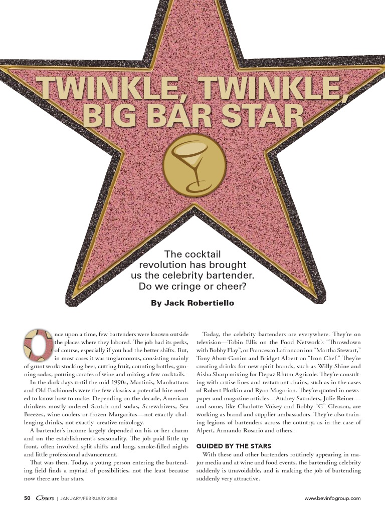 Bar Stars | PDF | Bartender | Bar