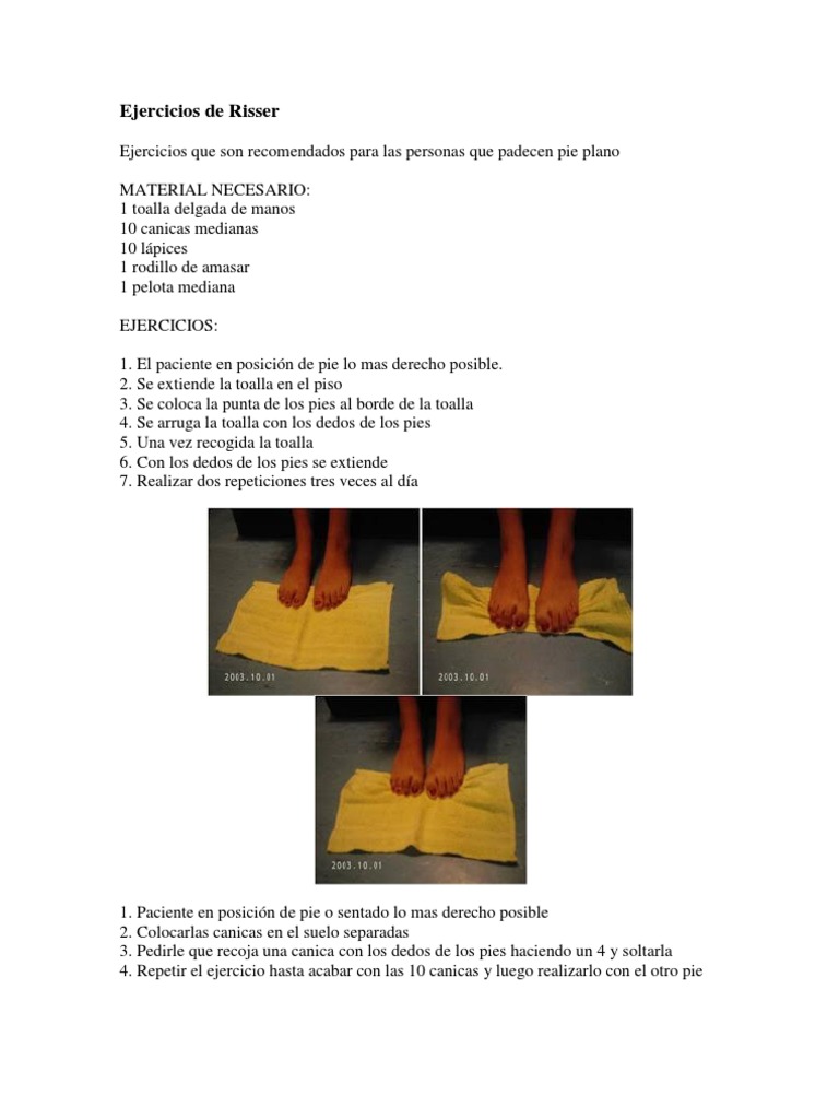 Ejercicios de Risser | Descargar gratis PDF | Pie | Músculo