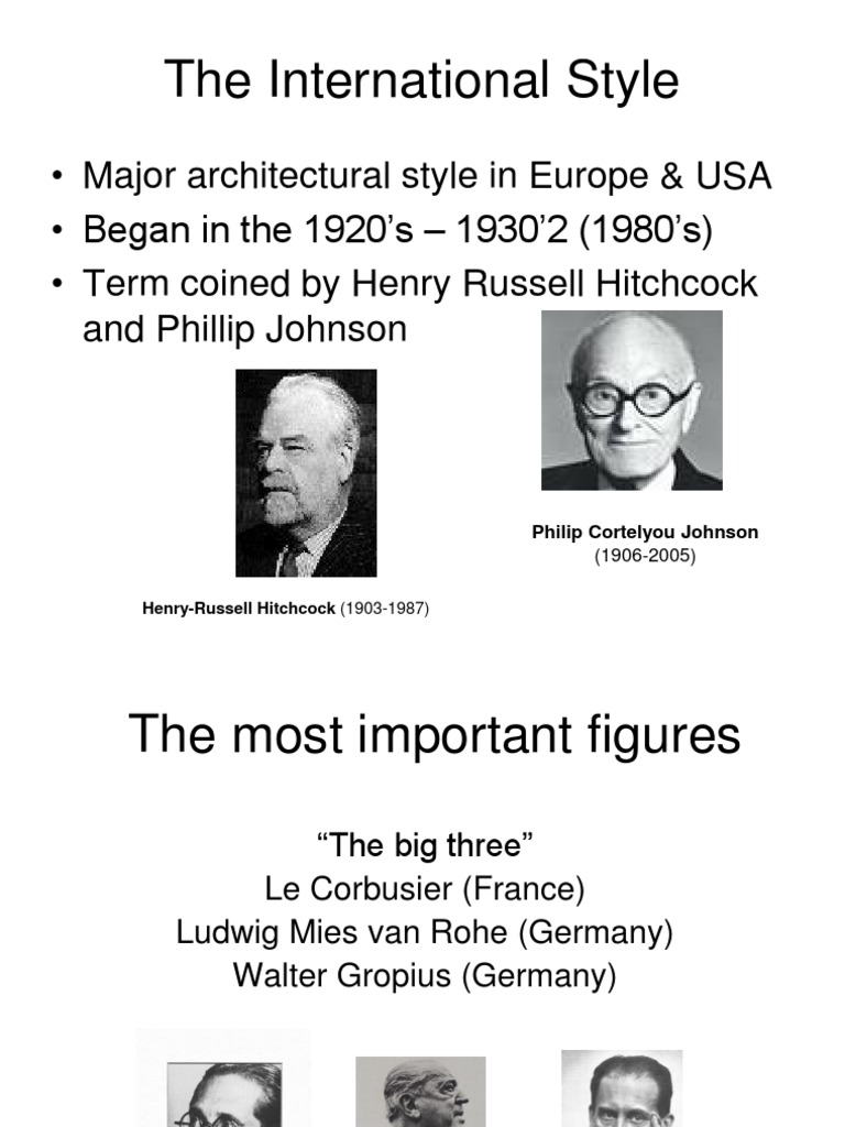 The International Style | PDF | Ornament (Art) | Glasses