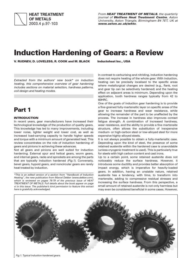 Induction Hardening | PDF | Heat Treating | Inductor