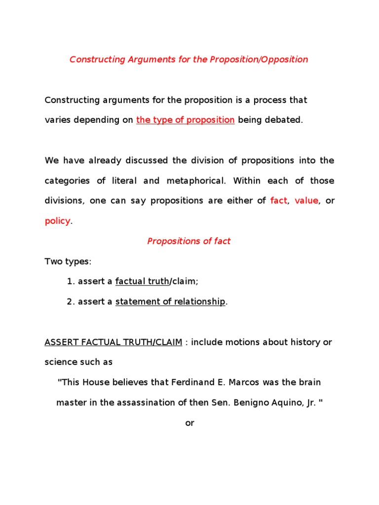 Constructing Arguments Compressed | PDF