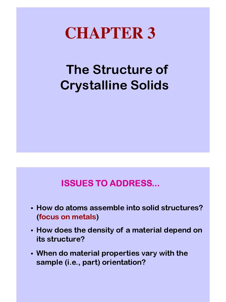 Ch-3 Compatibility Mode | PDF | Crystal Structure | Solid