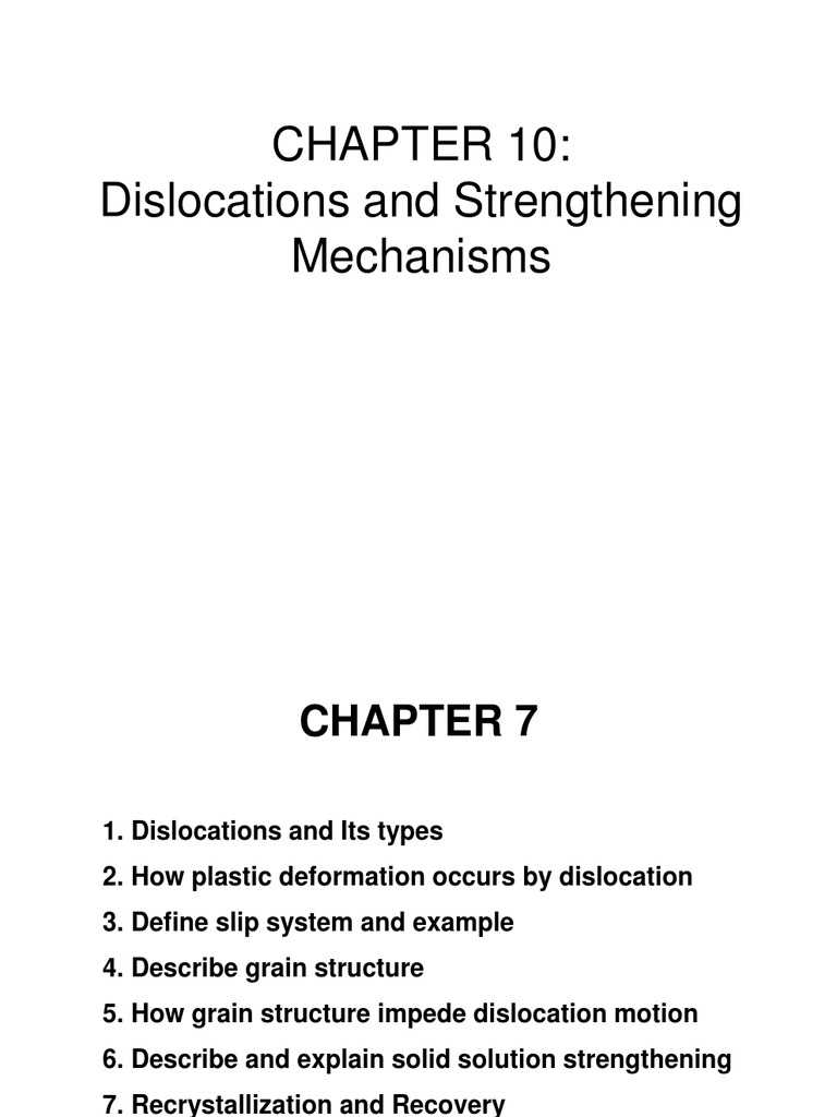 Ch-10 Compatibility Mode | PDF | Dislocation | Crystallite
