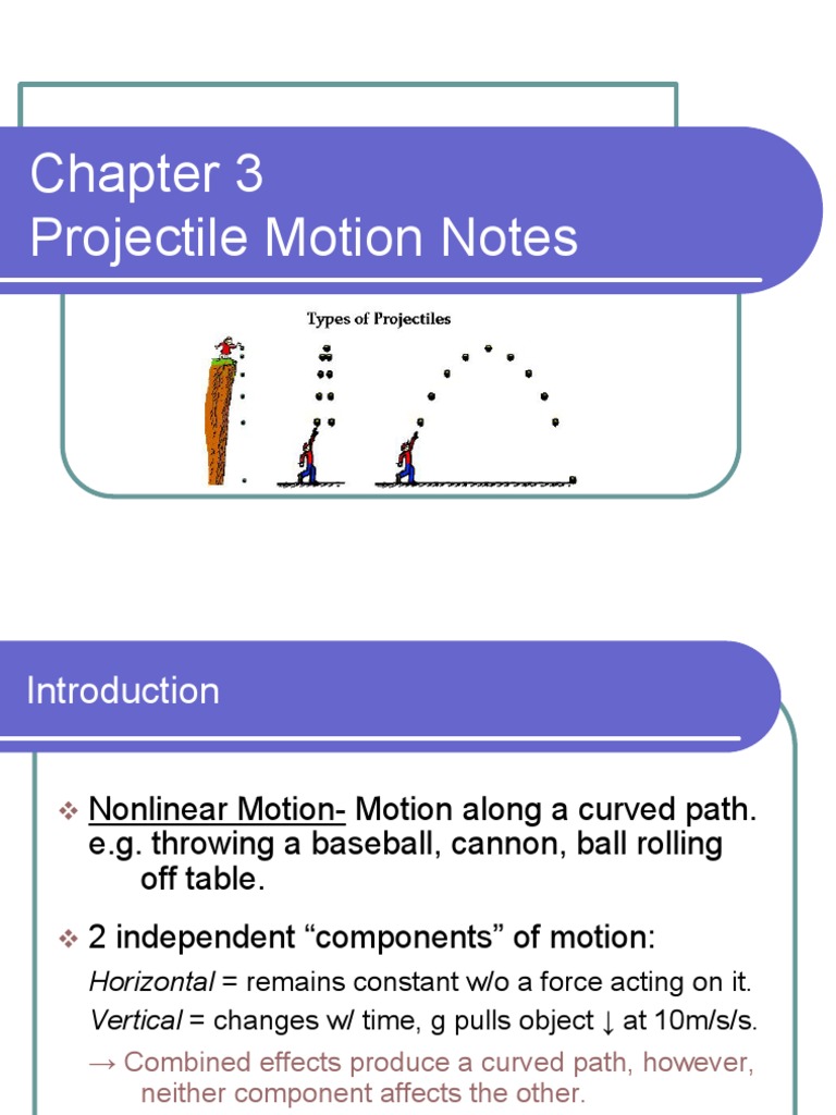 Projectile Motion and Vectors | PDF | Euclidean Vector | Velocity