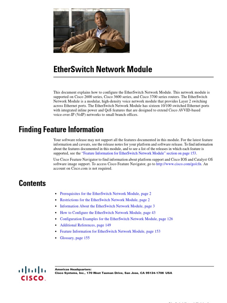 EtherSwitch Network Module | Download Free PDF | Network Switch | Radius