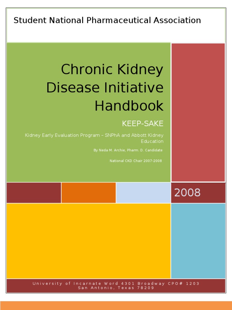 Cover Page CKD | PDF | Renal Function | Chronic Kidney Disease