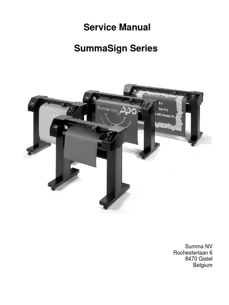Summasign Maintenance Manual | PDF | Bit Rate | Menu (Computing)