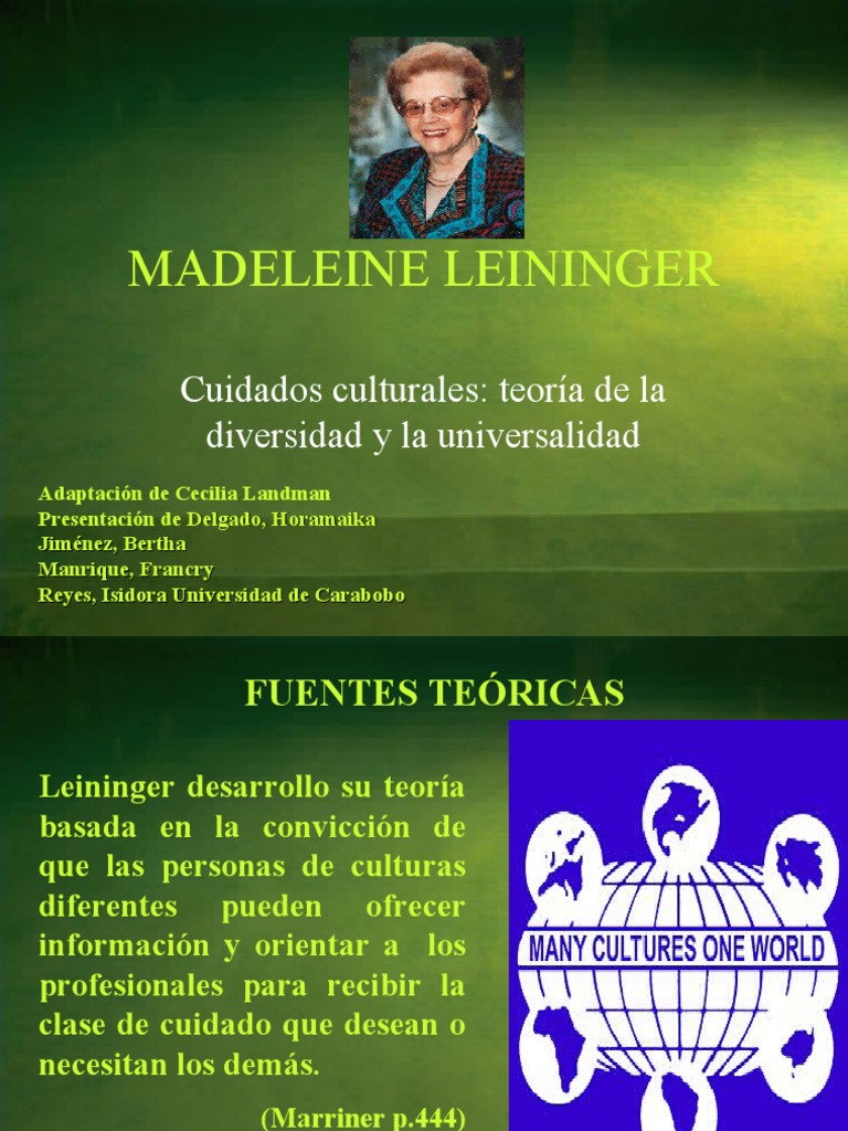 Madeleine Leininger | PDF | Teoría | Enfermería