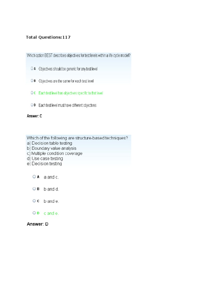Total Questions:117 | PDF