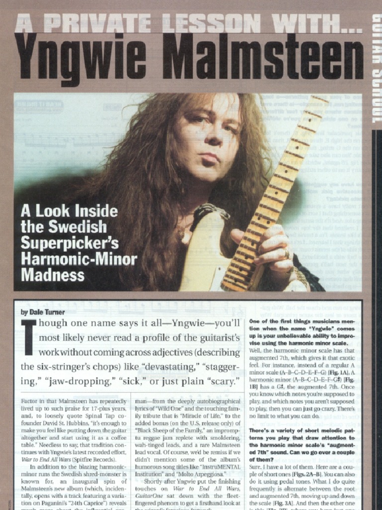 A Private Lesson With Yngwie Malmsteen PDF | PDF