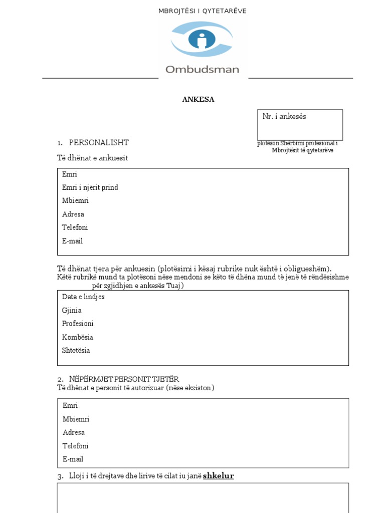 Formulari I Ankeses | PDF