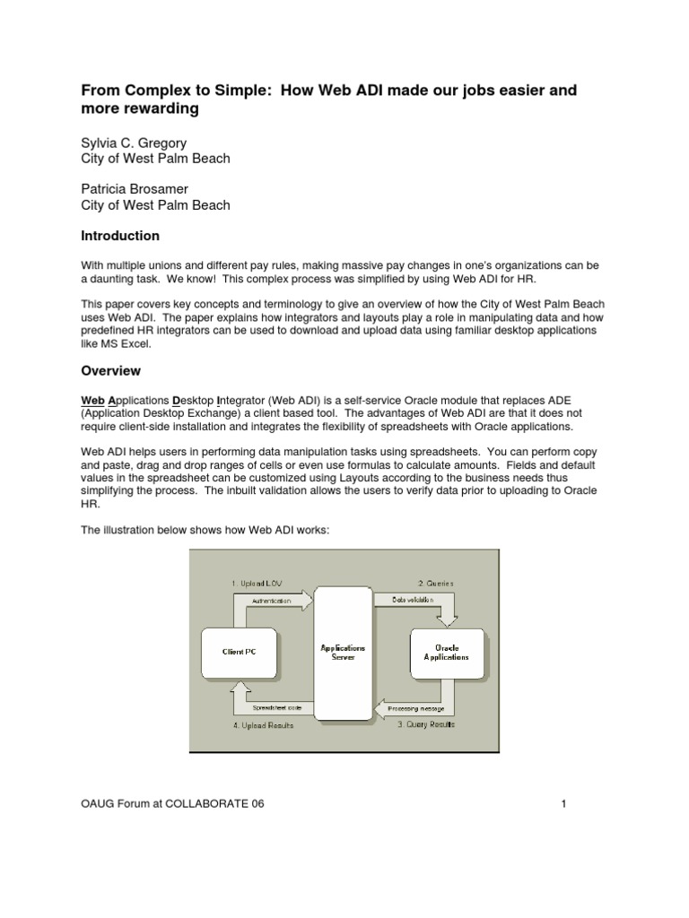 How Web ADI Made Our Jobs Easier | PDF | Spreadsheet | Oracle Database