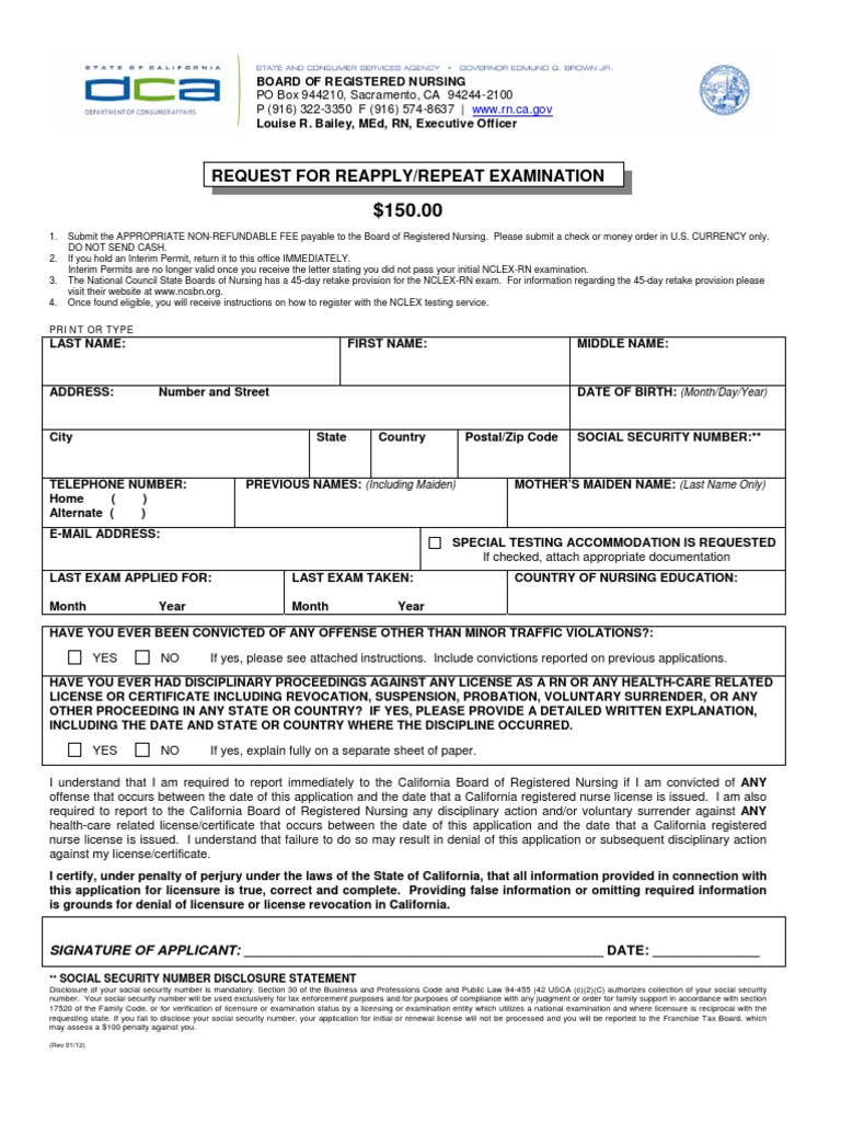 Reapply For Nclex | PDF | Learning Disability | Test (Assessment)