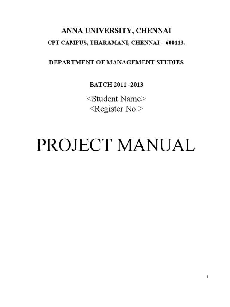 MBA Project Report Guidelines | PDF | Typefaces | Writing