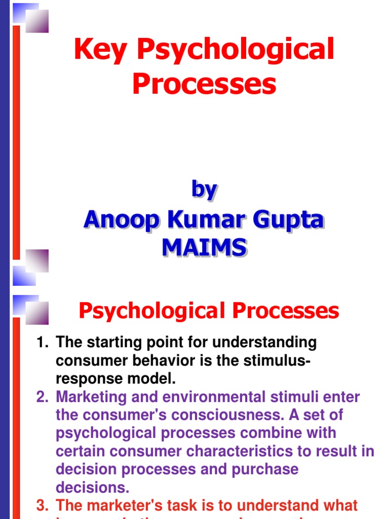 04 Key Psychological Processes | PDF | Motivation | Motivational