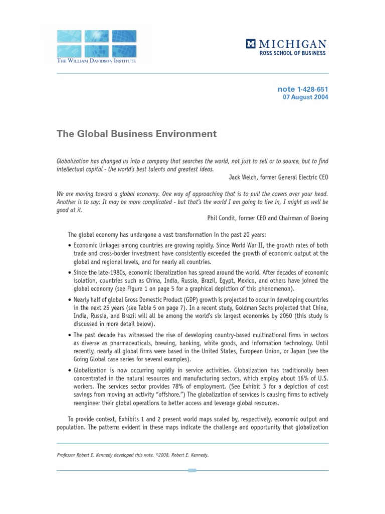Understanding Global Economic Trends | PDF