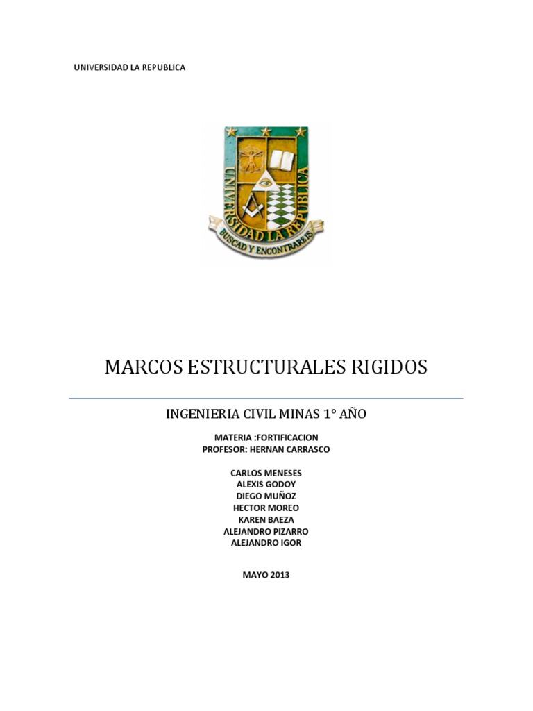 Marcos Estructurales Rigidos | PDF | Acero | Fundación (Ingeniería)