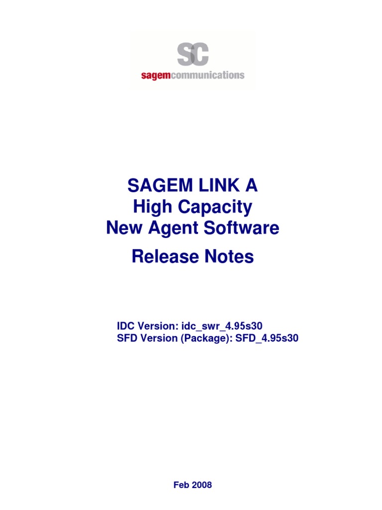SL A Reg-Access SW Release Notes - Ver1.3 IDC4 | PDF | Data ...