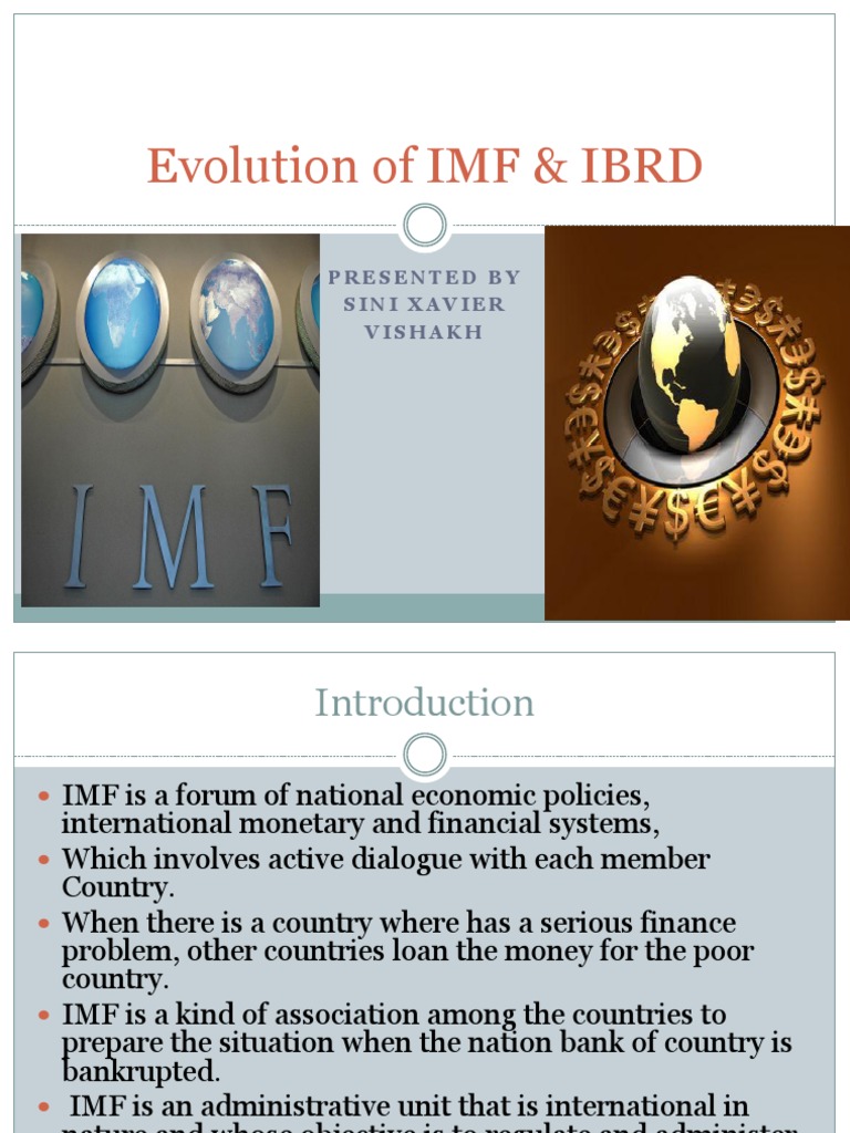 Evaluation of Imf & Ibrd 22 Slides | Bretton Woods System ...