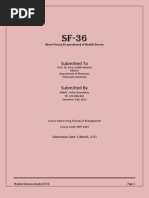 36-Item Short Form Survey (SF-36) Scoring Instructions | PDF | Quality ...