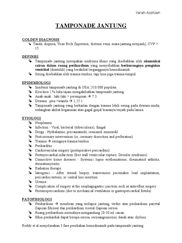 Blok 17 Tamponade Jantung | PDF
