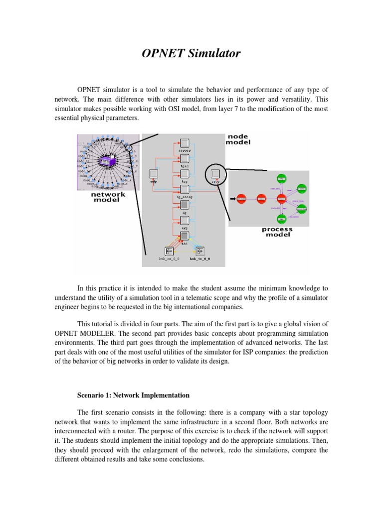 OPNET Simulator | PDF | Simulation | Network Topology