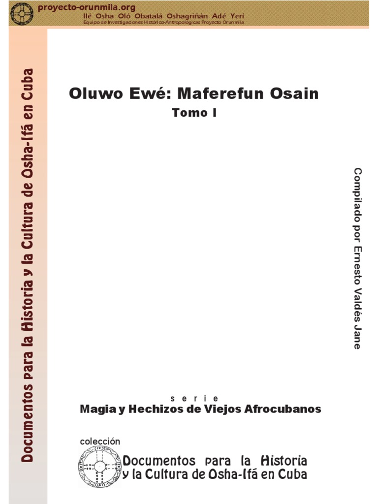 Oluwo Ewe Maferefun Osain Tomo I | PDF