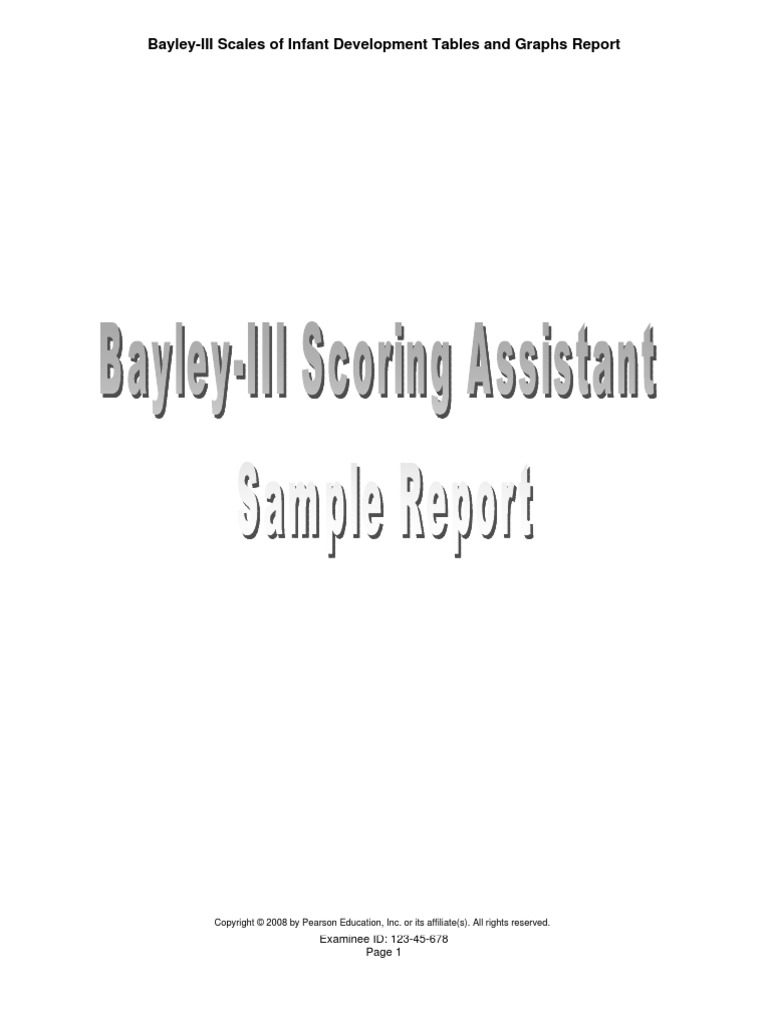 Bayley Scales of Development | Download Free PDF | Affect (Psychology ...