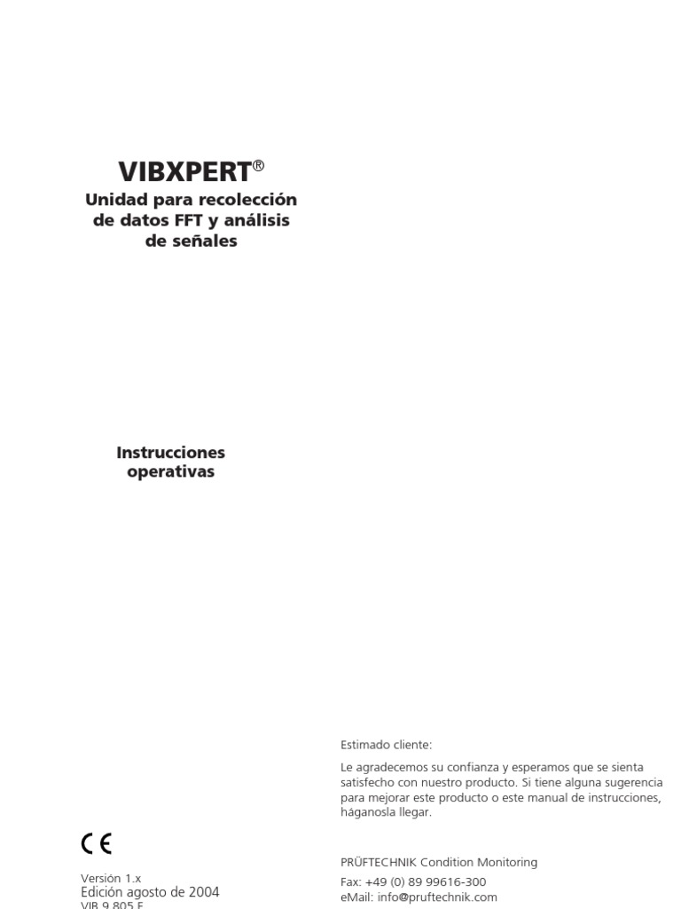 Vibxpert Manual Espanol | PDF