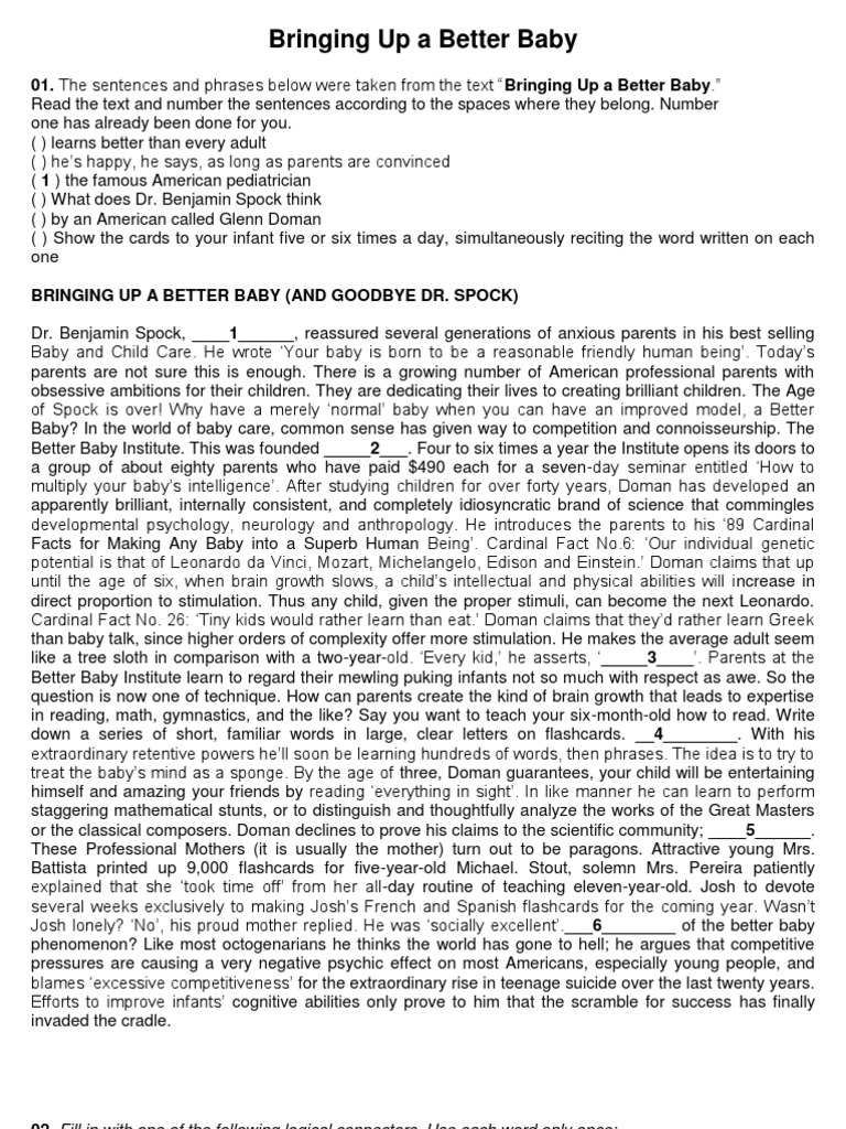 Bringing Up A Better Baby - FQ 1 25 Kopje - Fq2 1 Kopje | PDF | Psychological Concepts | Human ...