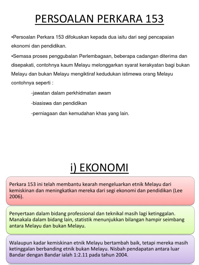 Persoalan Perkara 153 | PDF