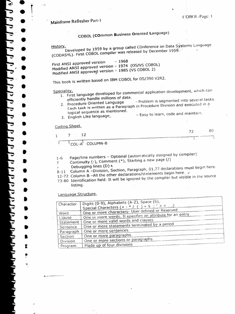Mainframe Refresher | PDF