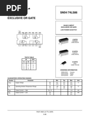 74ls86 Datasheet