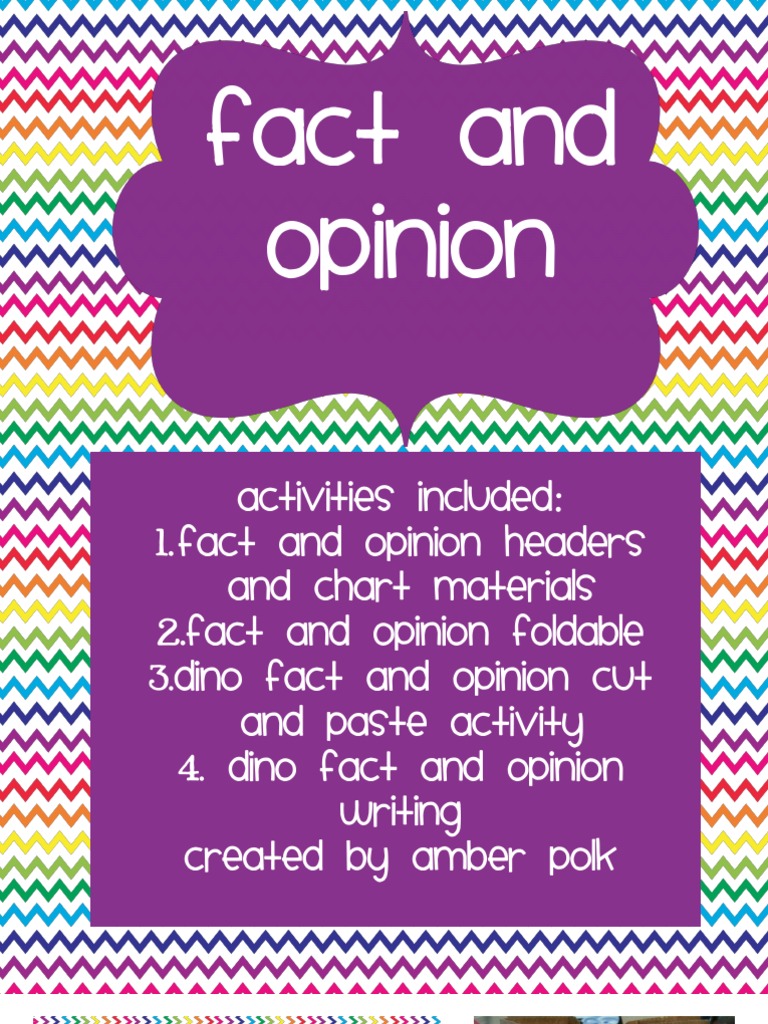 Fact and Opinion Freebie | PDF | Dinosaurs | Tyrannosaurus