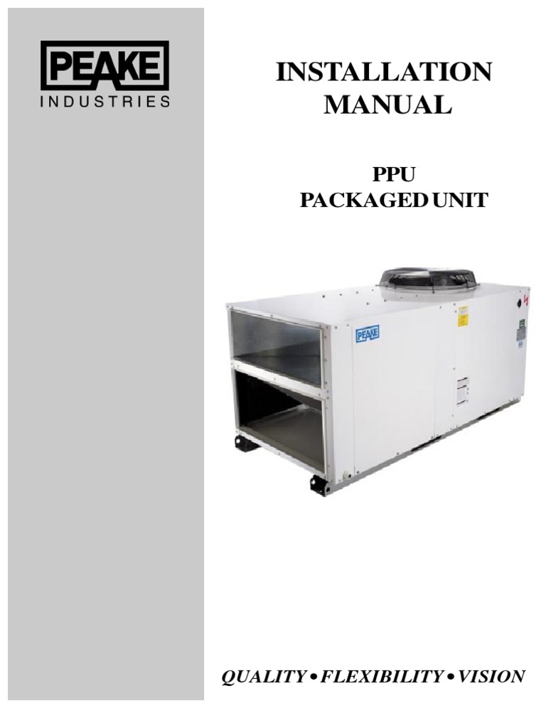 PEAKE Package A-C | PDF | Thermostat | Duct (Flow)