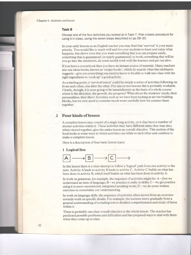Four Kinds of Lesson | PDF | Lesson | Textbook