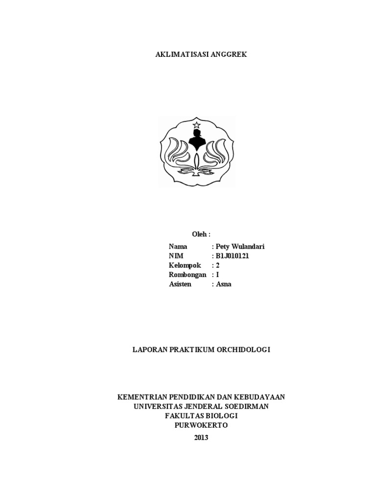 Praktikum Aklimatisasi Anggrek | PDF