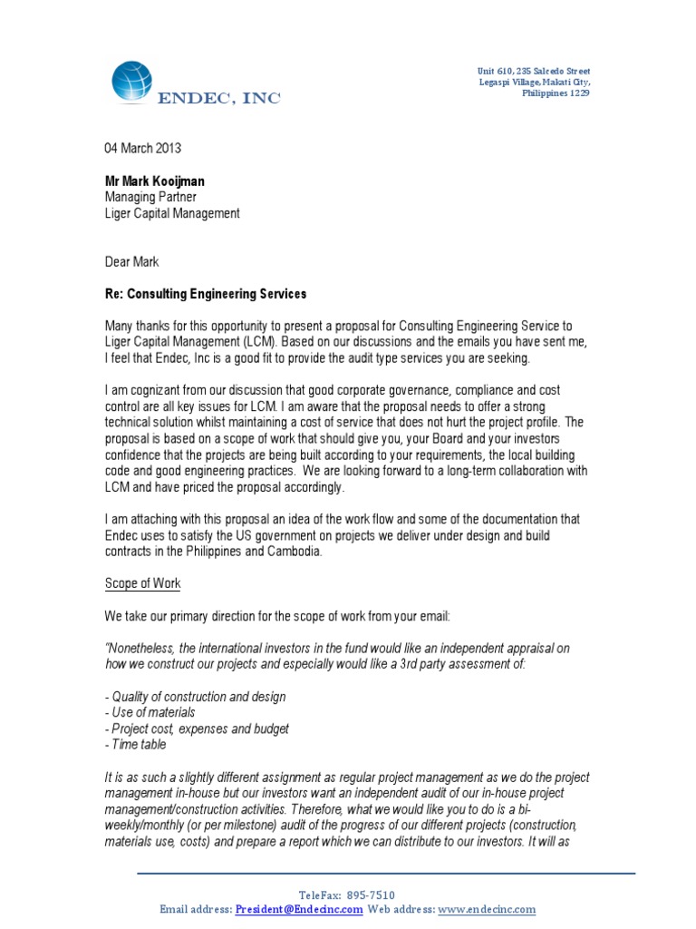 LCM Proposal | PDF | Project Management | Real Estate Appraisal