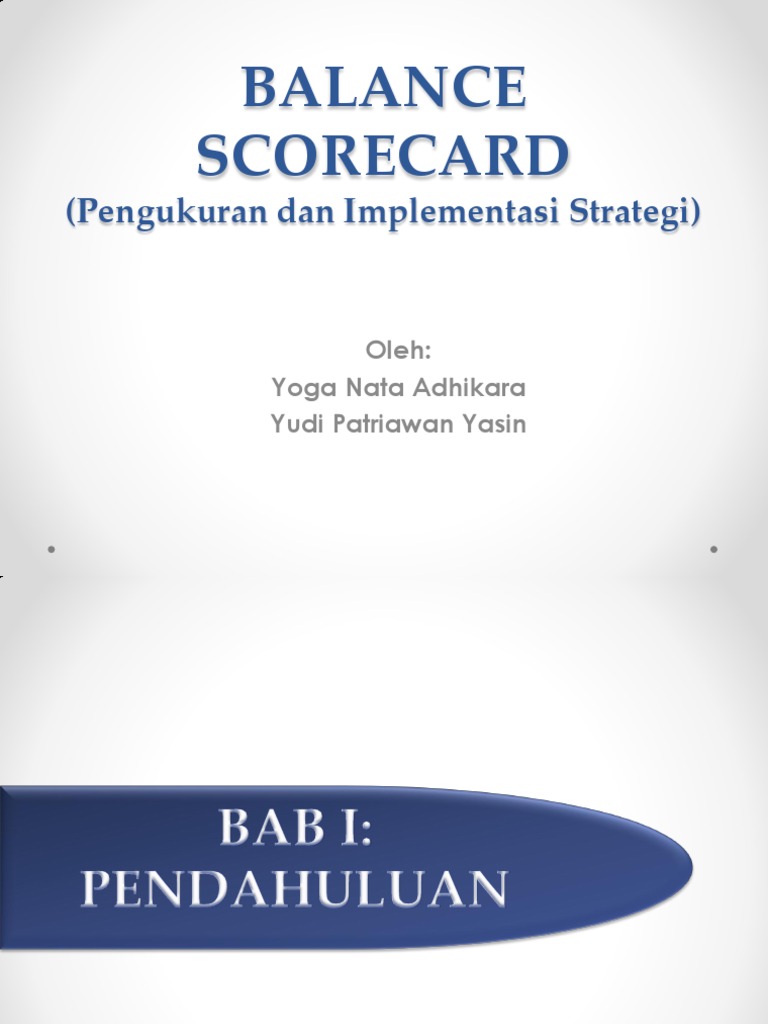 Balance Scorecard Pengukuran Dan Implementasi | PDF