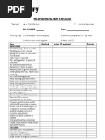Sample Camp Inspection Checklist | PDF | Hygiene | Laundry