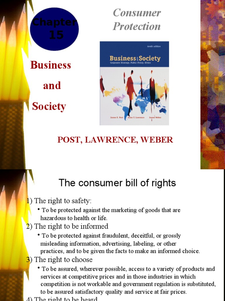Business and Society: Consumer Protection | PDF | Consumer Protection ...