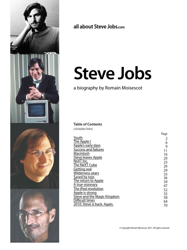 Steve Jobs PDF | PDF | Macintosh | Steve Jobs