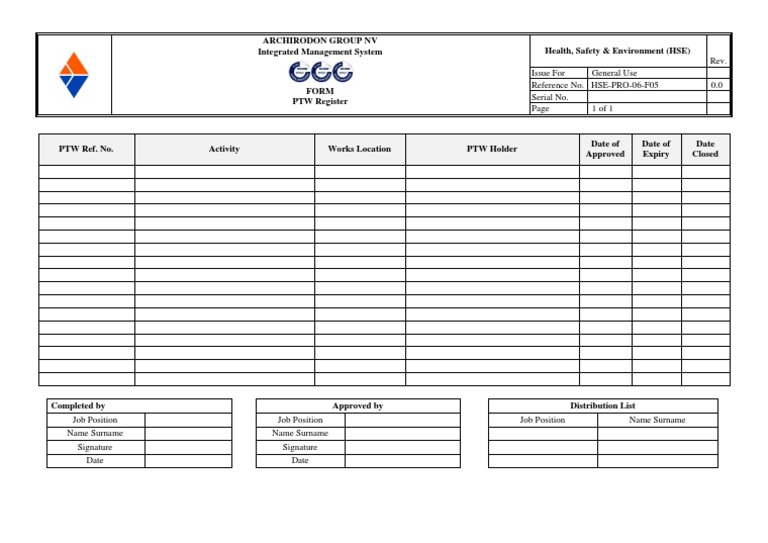 PTW Register | PDF | Wellness | Medical