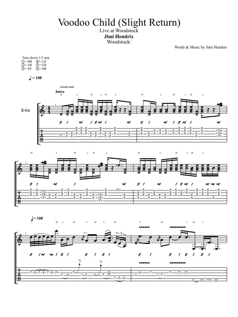 jimi_hendrix_voodoo_child_slight_return.pdf | Jimi Hendrix | Rock Music