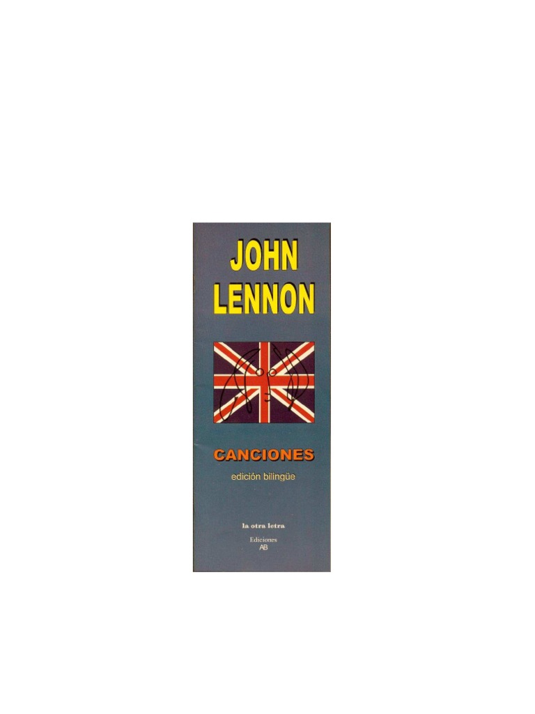 Letras de Canciones de John Lennon en Ingles y Español | PDF | John ...