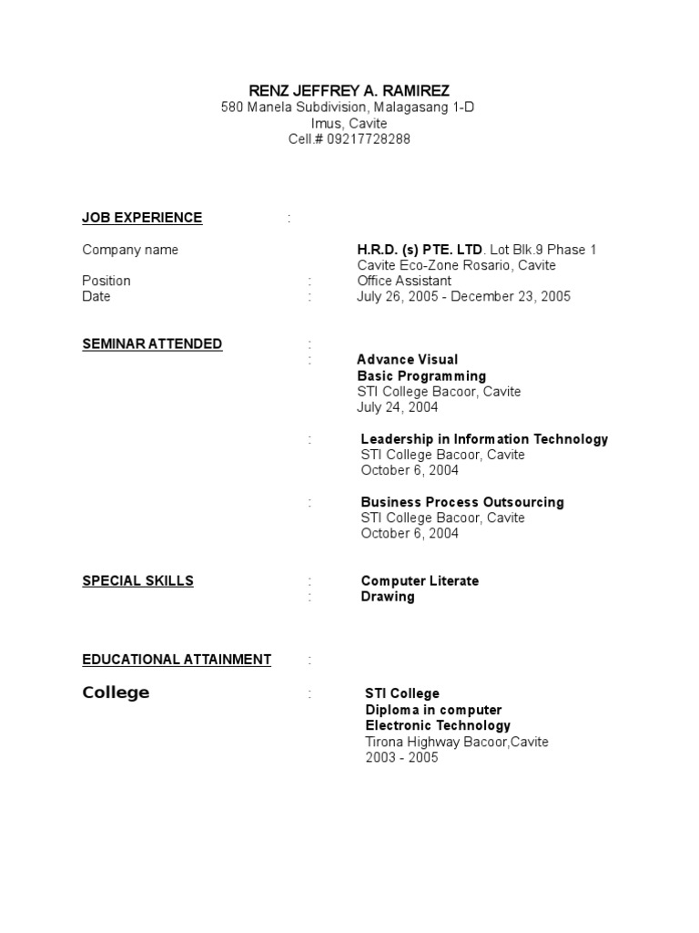 My Resume1 | PDF