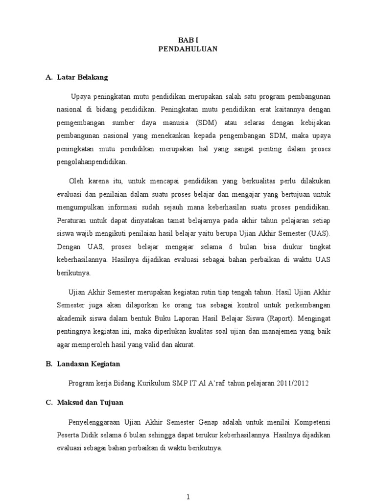 Proposal Uas Genap2011-2012 | PDF